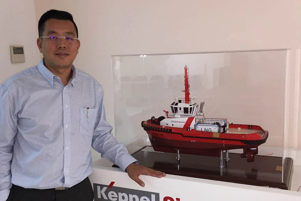 Keppel unit designs award winning dual fuel engine tug - The Business Times