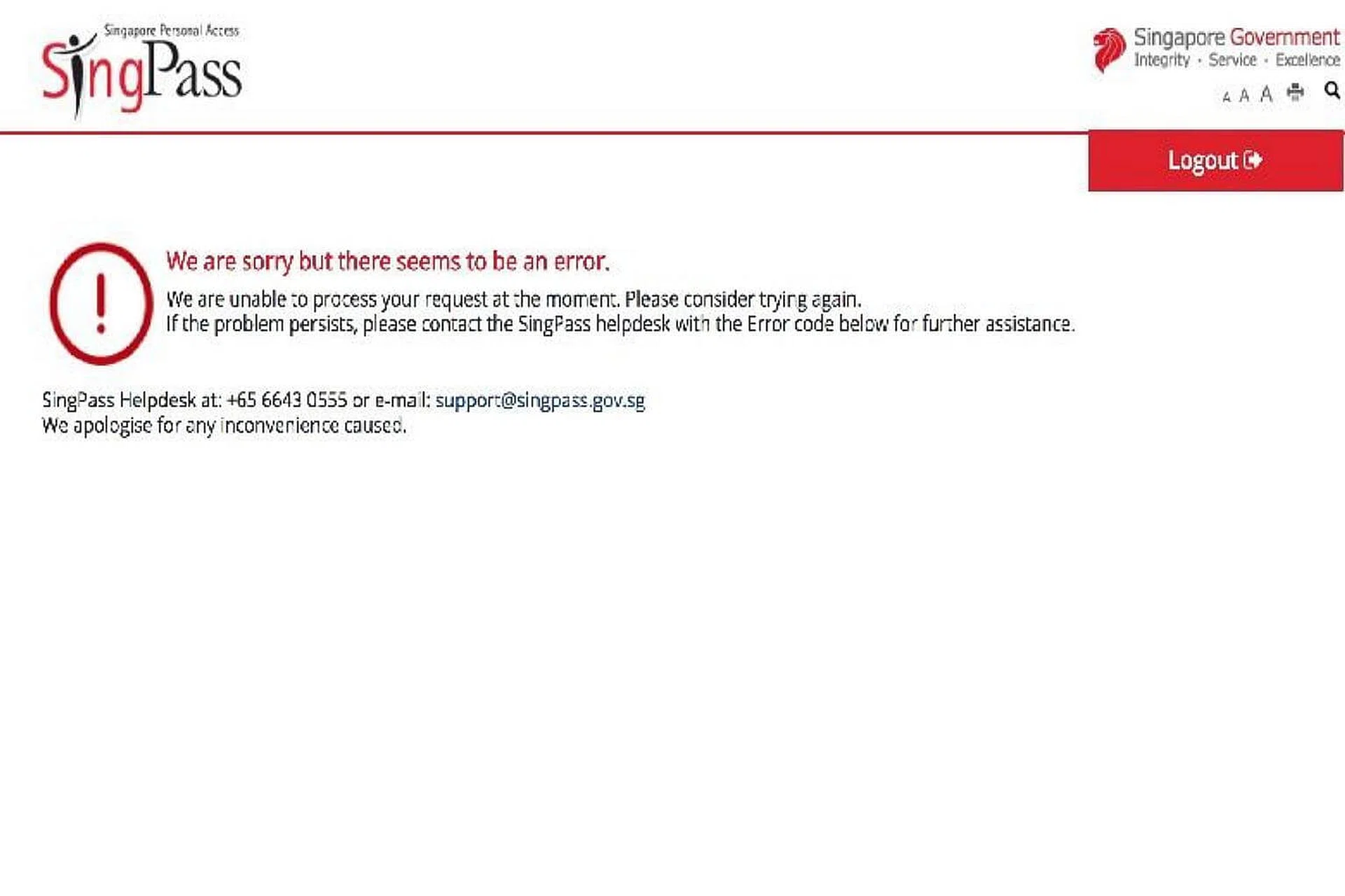 SingPass, CorpPass services restored after 4-hour disruption, second ...
