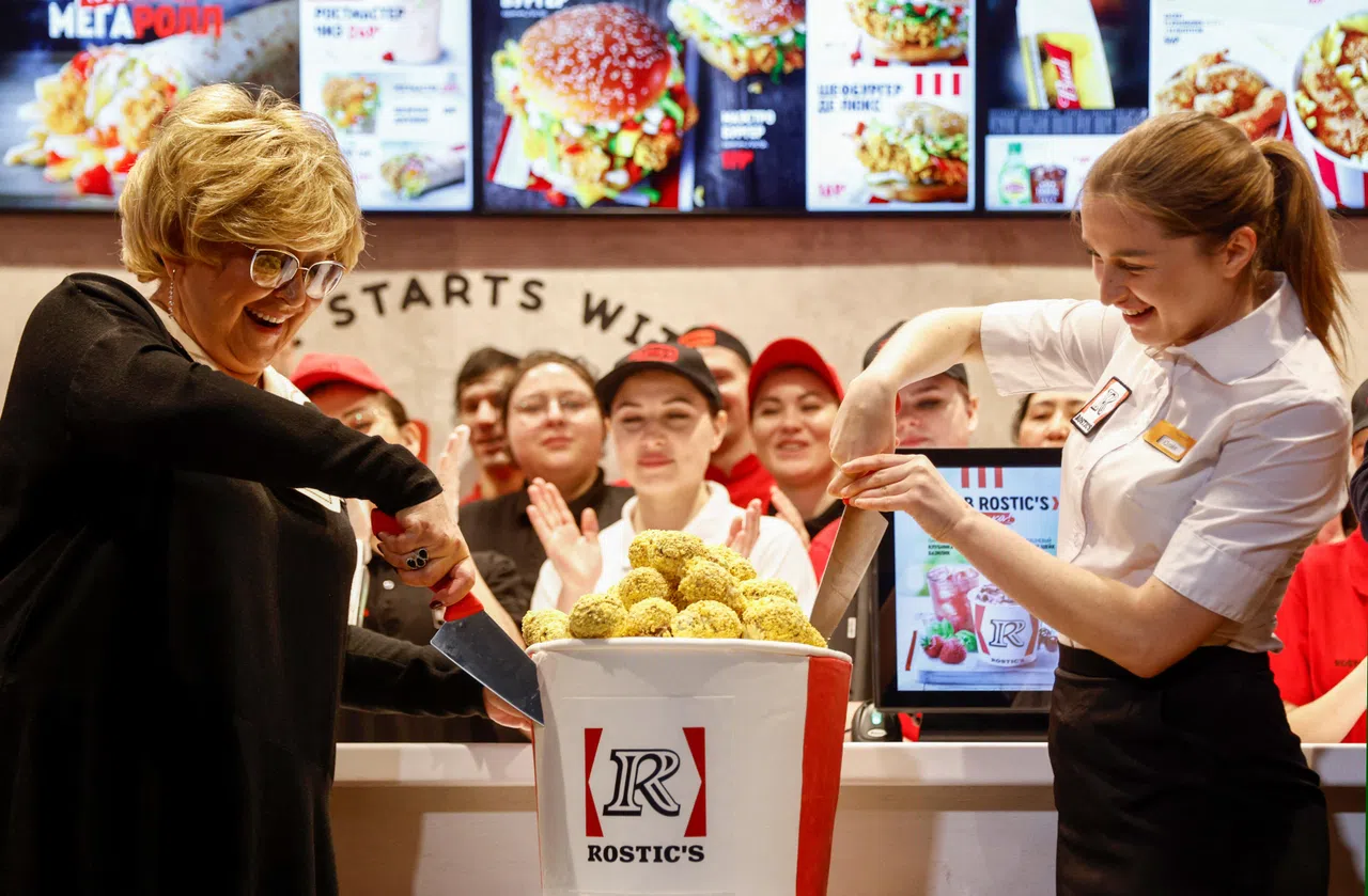 Russia revives fried chicken chain Rostic’s after KFC owner leaves - The Business Times