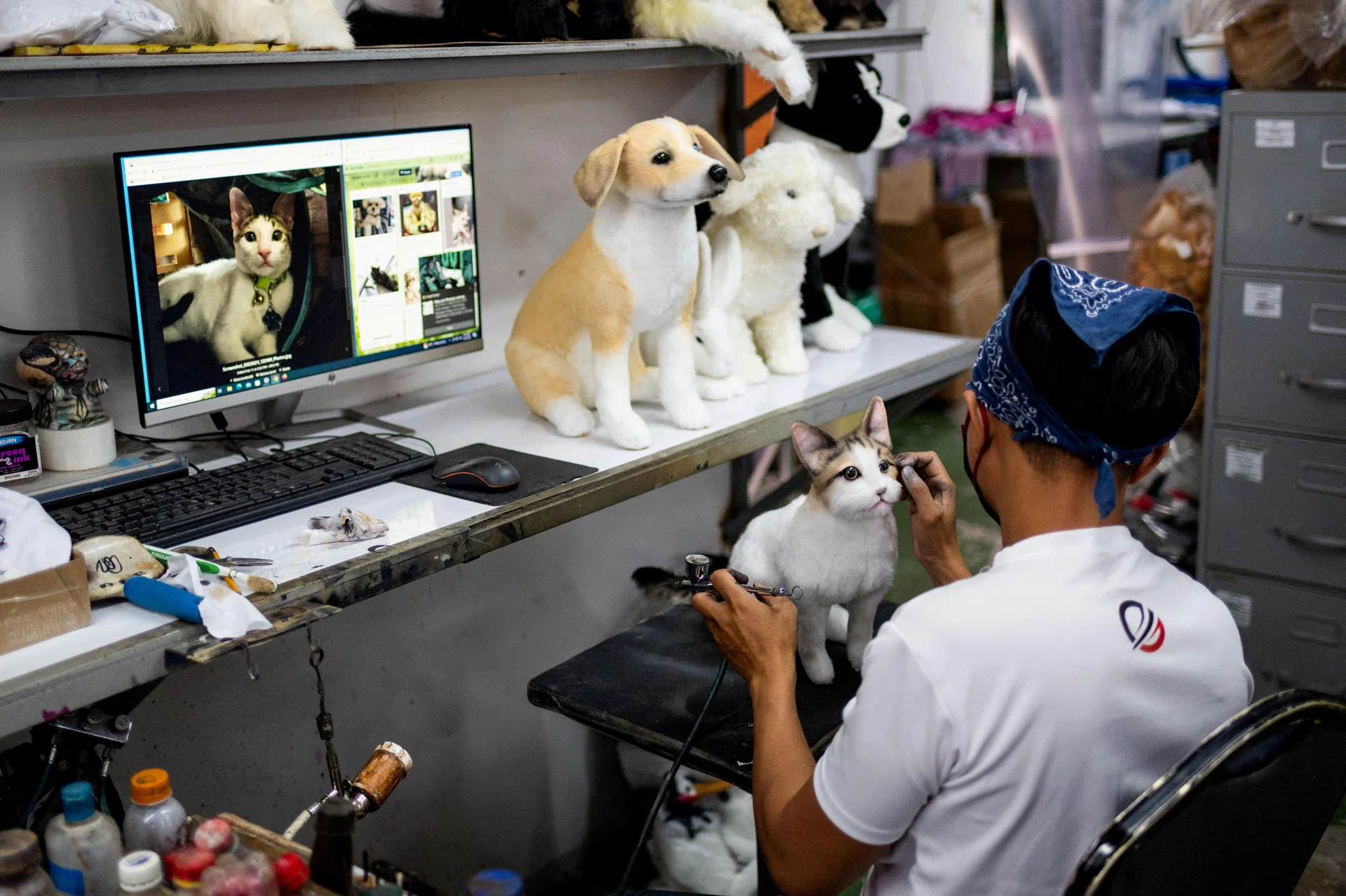 Philippine toy maker creates life-like pet plushies for grieving owners ...