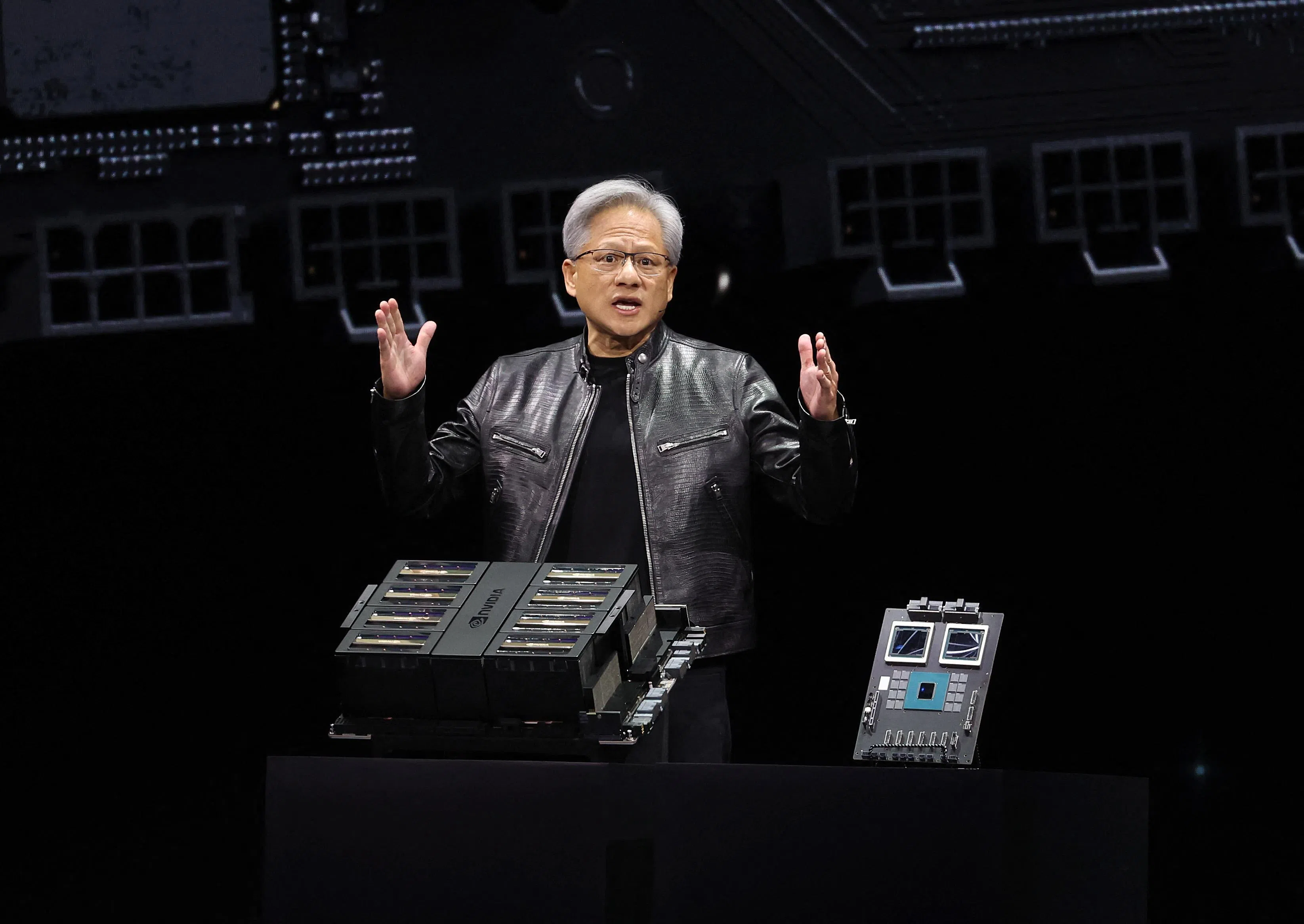 Nvidia unveils flagship AI chip, the B200, aiming to extend dominance ...