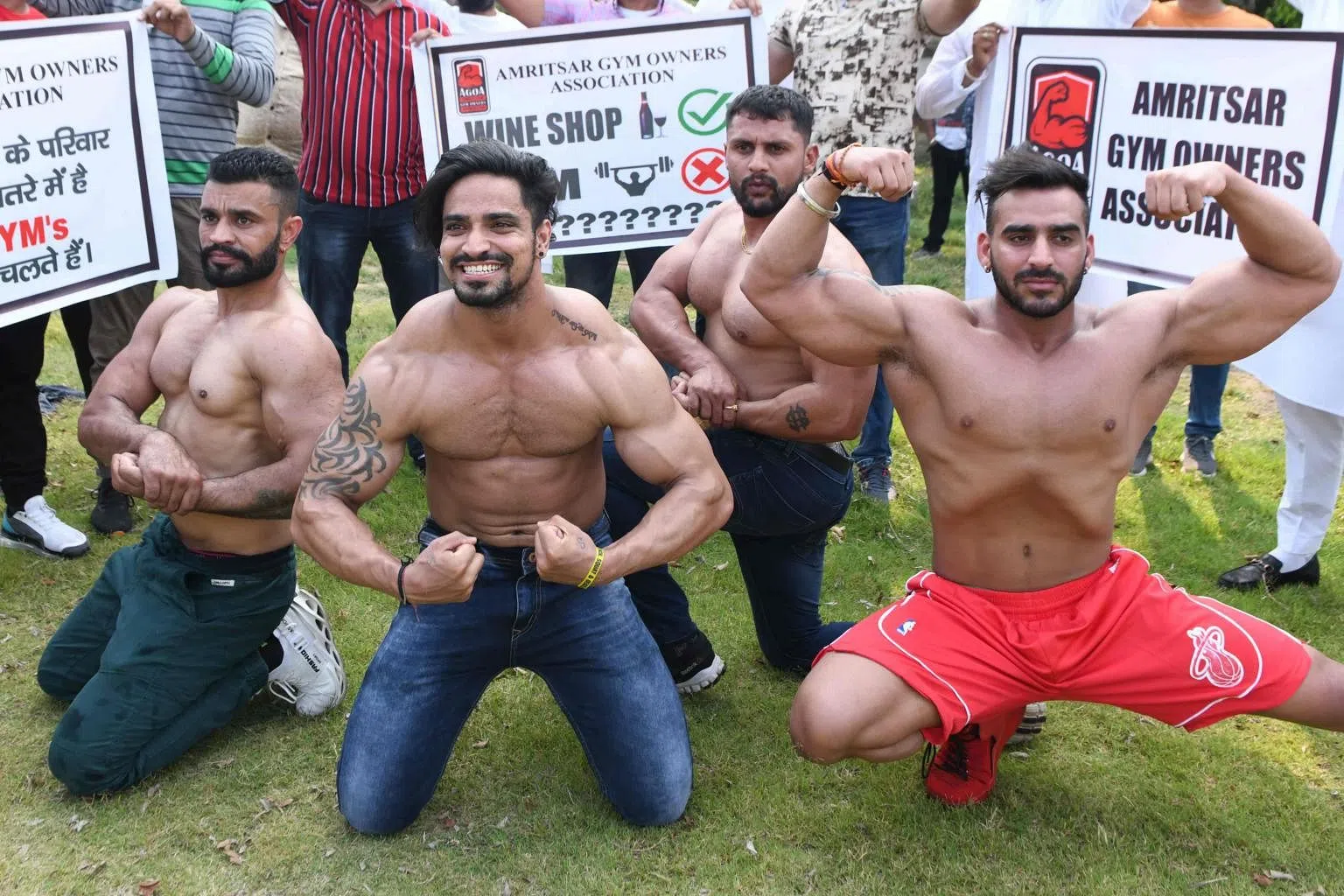 India's bodybuilders flex muscles, call for gyms to open