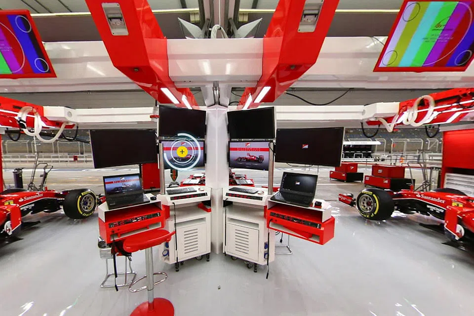 Go on a virtual tour of Ferrari's F1 garage - The Business Times