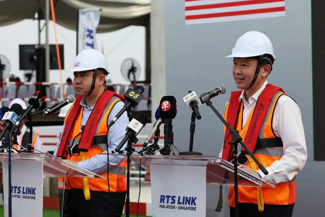 Construction of JB-Singapore RTS link 65% complete; on track for end ...