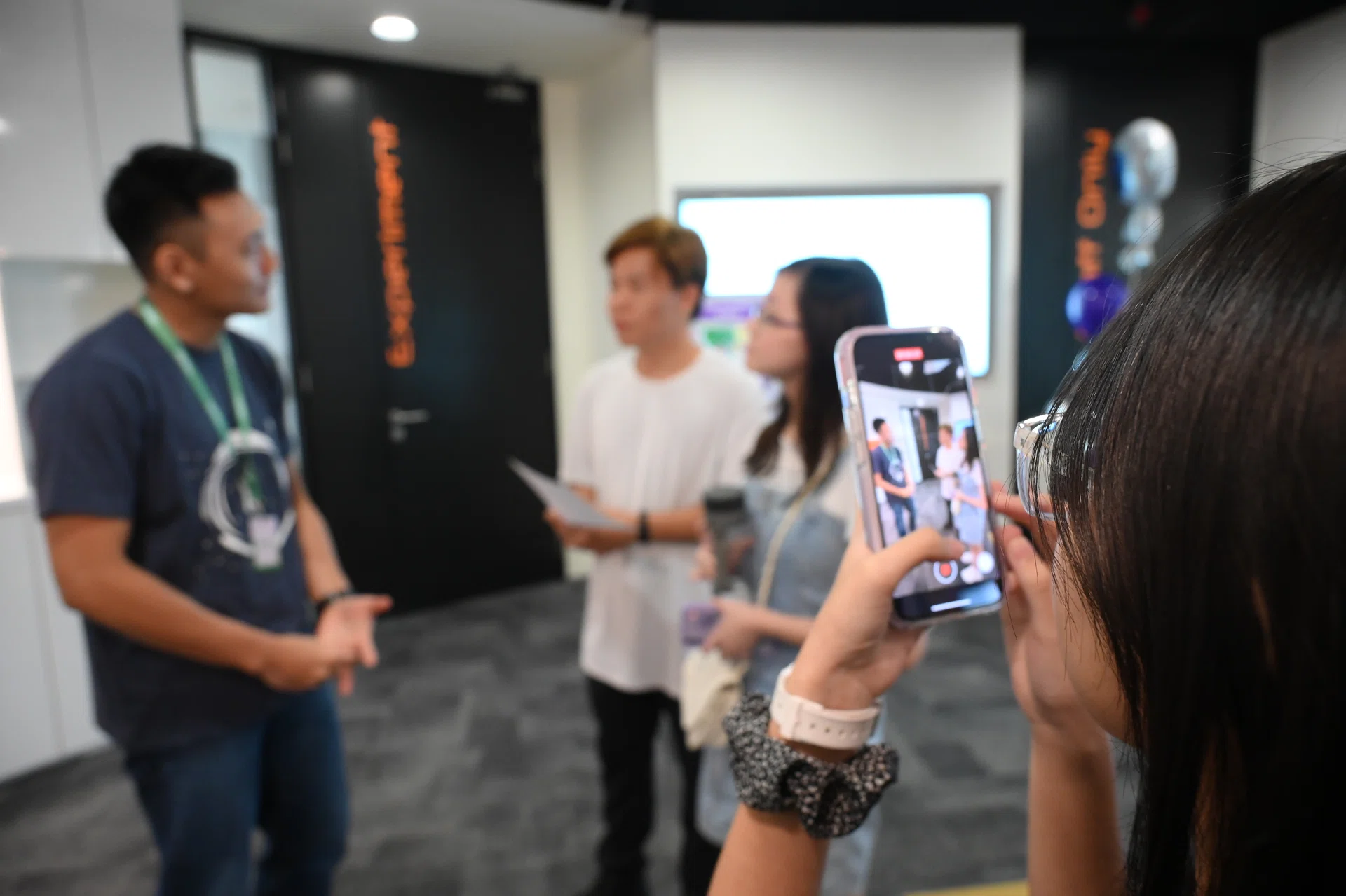 Students try a day in the life of a Thrive journalist at career fair ...