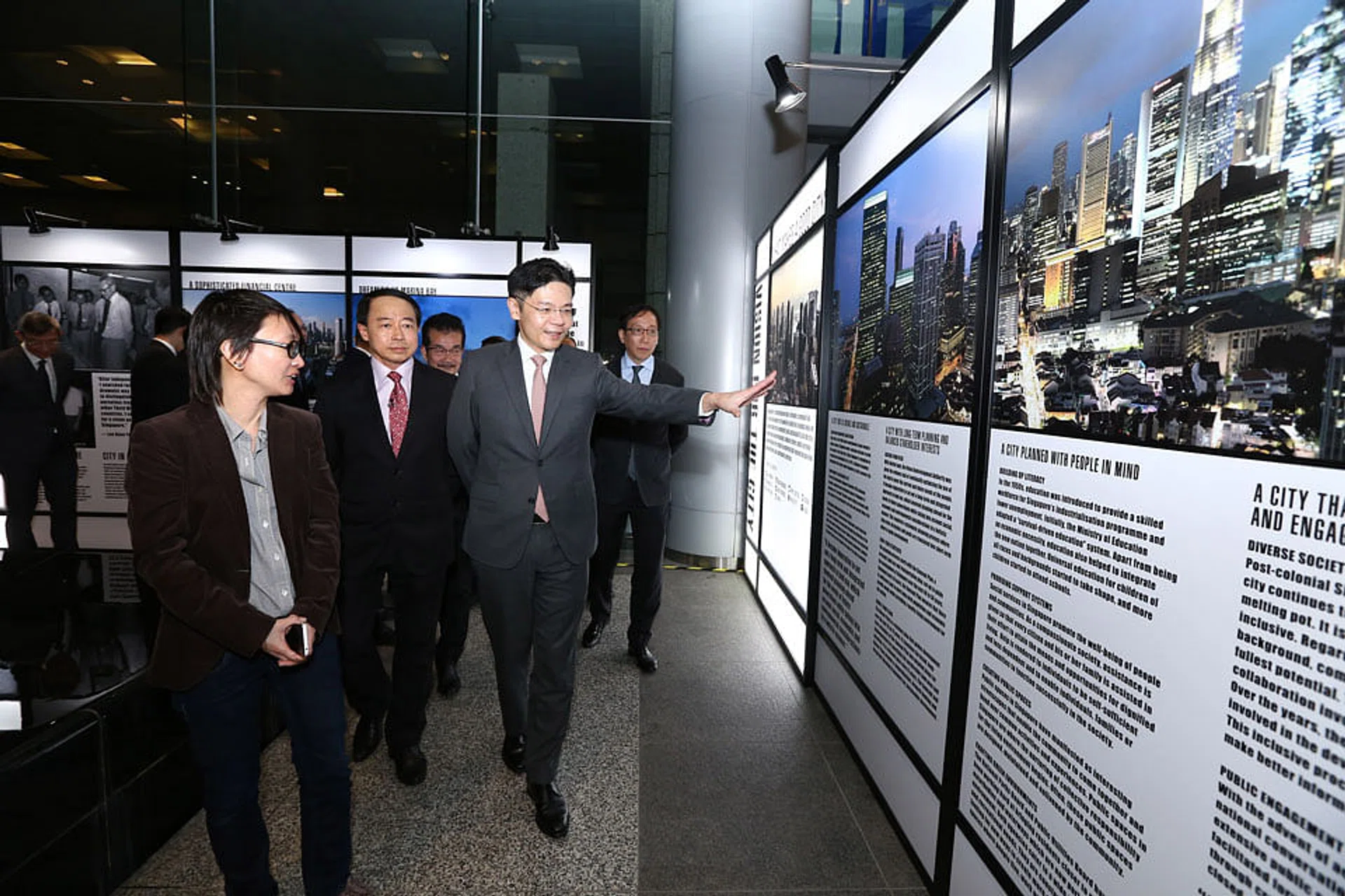 Redas SG50 exhibit at URA Centre - The Business Times