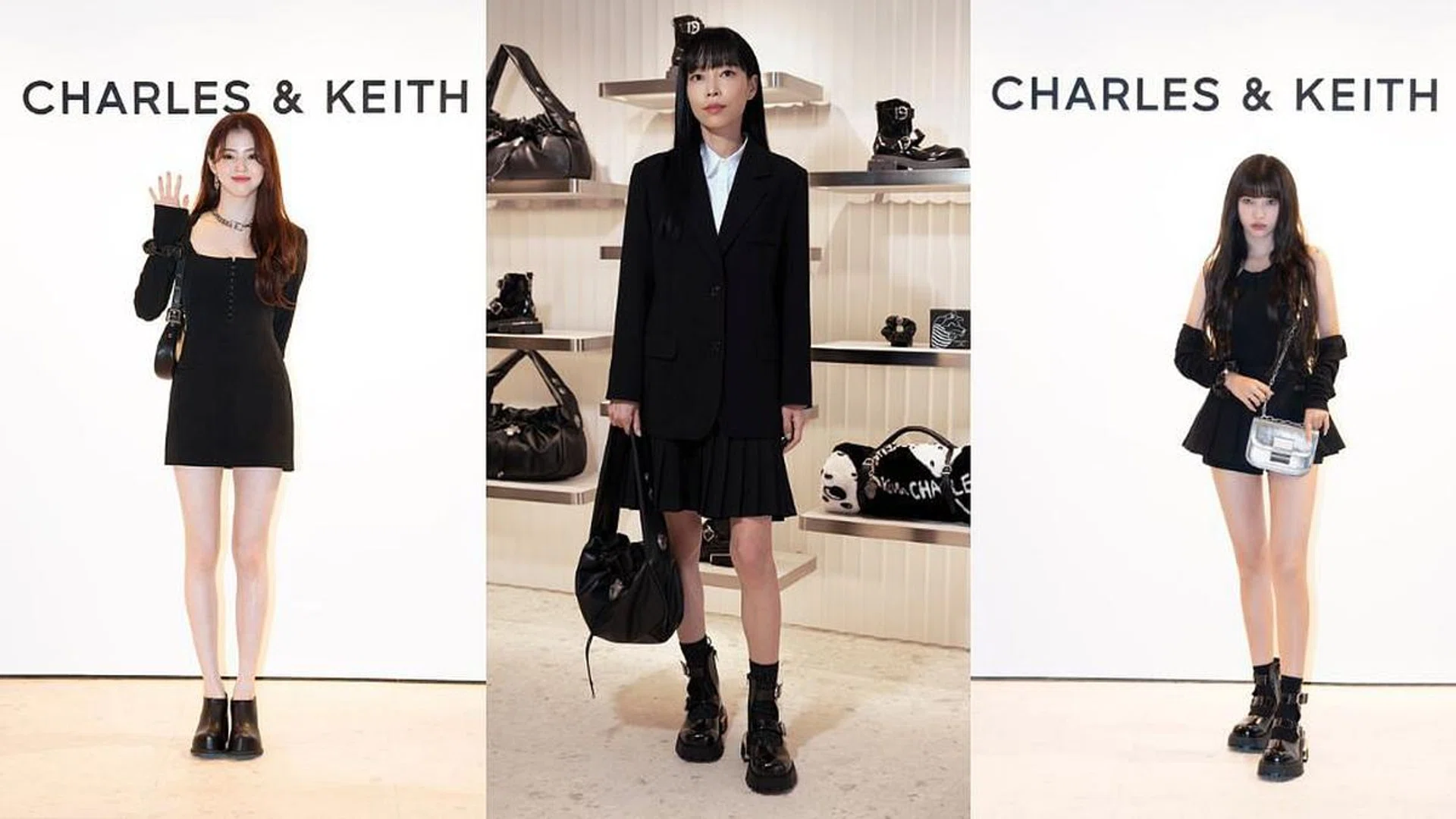 Han So-hee, (G)-IDLE's Soyeon Grace CHARLES & KEITH's Gangnam Flagship Opening | Harper's Bazaar ...