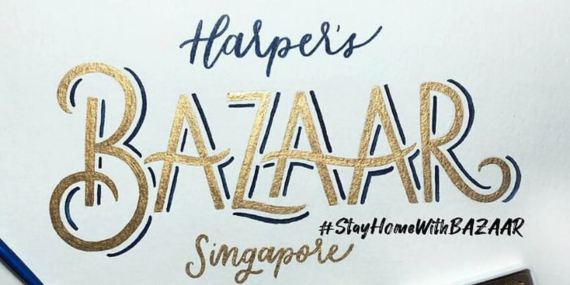 Stay Home With BAZAAR: Hand Lettering with Marshatera | Harper's Bazaar ...