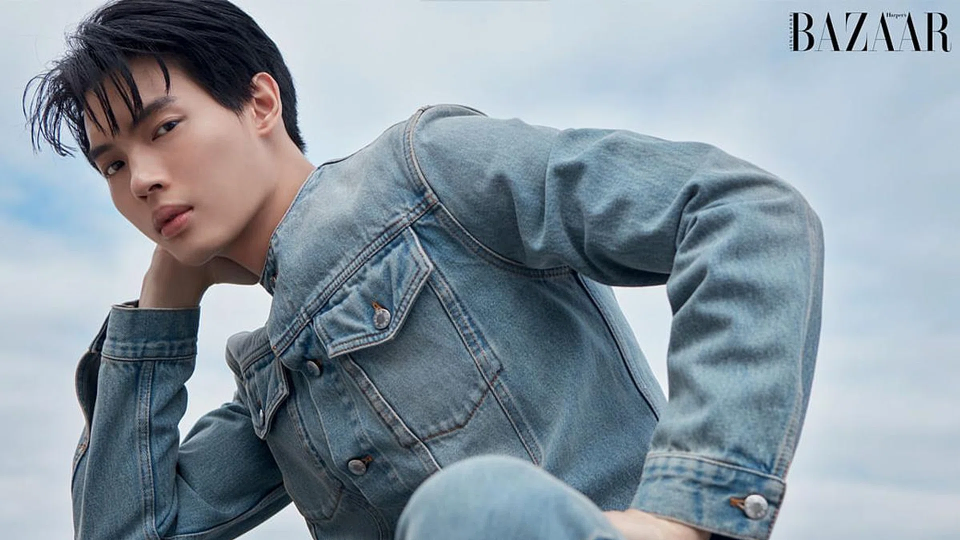 Get The Look: How To Shop Win Metawin's Double Denim Fit | Harper's ...